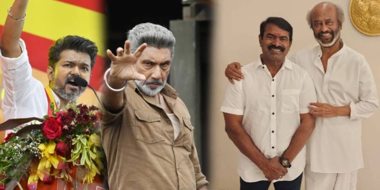 விஜய்க்கு சத்யராஜ் ஆதரவளித்த நிலையில், ரஜினியை சந்தித்த சீமான் ...